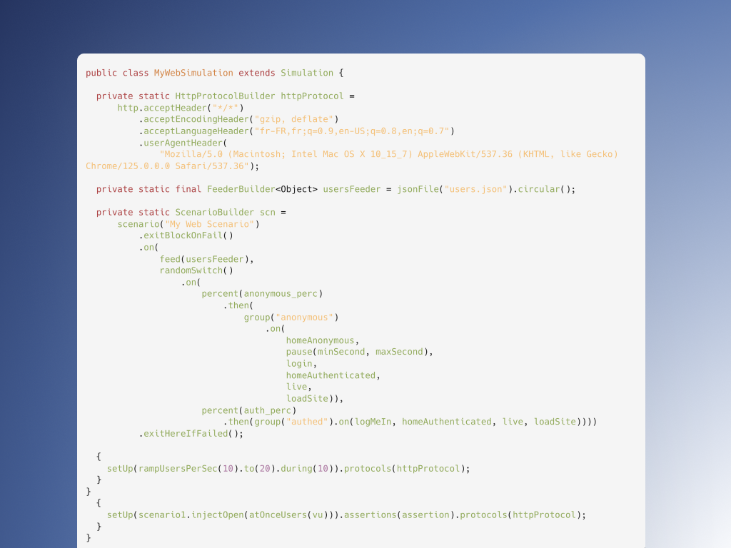 Script in Java | Gatling Features Script in Java | Gatling Features